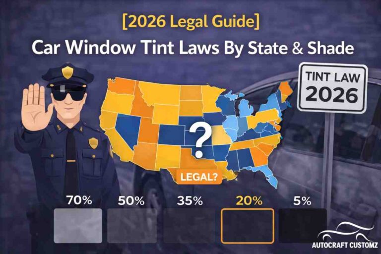 [2026 Legal Guide] Car Window Tint Laws By State & Shade - autocraftcustomz